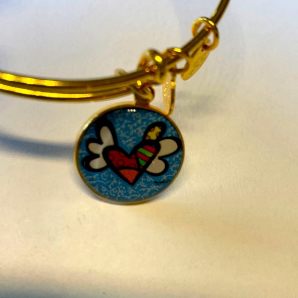 Alex and Ani | Jewelry | Alex And Ani Gold Tone Britto Heart With Wings ...